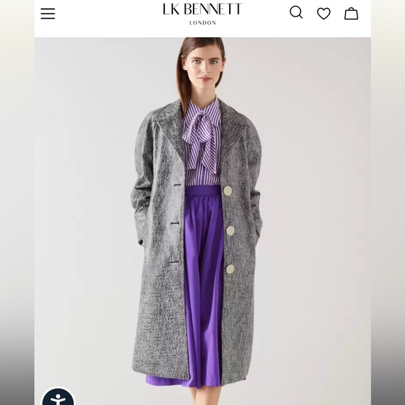 LK Bennett | Jackets & Coats | Nwt Lk Bennett Gigi Italian Tweed Coat ...